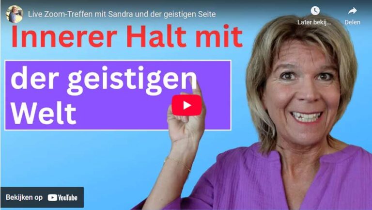 Live Zoom-Treffen mit Sandra und der geistigen Seite ...